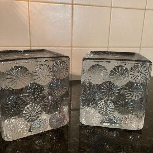 BLENKO | Other | Blenko Solid Glass Bookends Heavy Christmas Gift ...